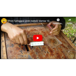 Spad roztočů varroa po čtyřech dnech od první fumigace Varidolem 14.10. ...